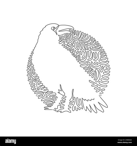 Continuous One Curve Line Drawing Of Scary Crow Abstract Art Single Line Editable Stroke Vector