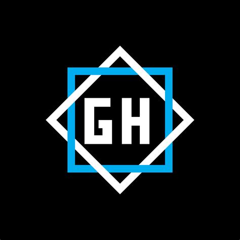 Gh Creative Circle Letter Logo Concept Gh Letter Design Vector Art At Vecteezy