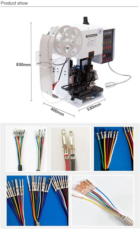 Ew 50a Semi Automatic Cable Stripping And Crimping Machine For Molex Jst Xh Cable Terminal Crimp