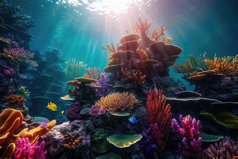 Ocean Underwater Coral Reef Wallpaper