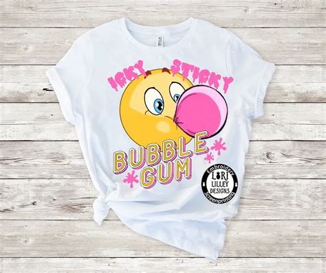 Icky Sticky Bubble Gum Png Sublimation Digital Download Etsy