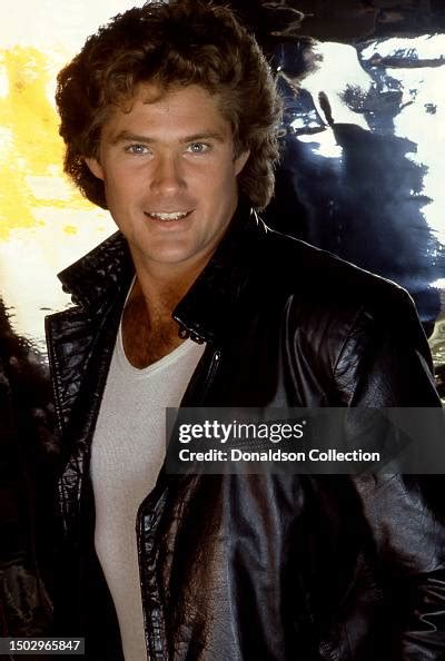 American Actor David Hasselhoff Poses For A Portrait With Leather