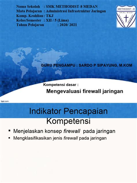 Menjelaskan Konsep Firewall Pada Jaringan Pertemuan 1 Pdf