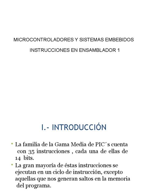 Instrucciones En Assembler Pdf Poco Lenguaje Ensamblador