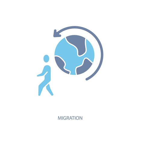Migration Concept Line Icon Simple Element Illustration Migration Concept Outline Symbol
