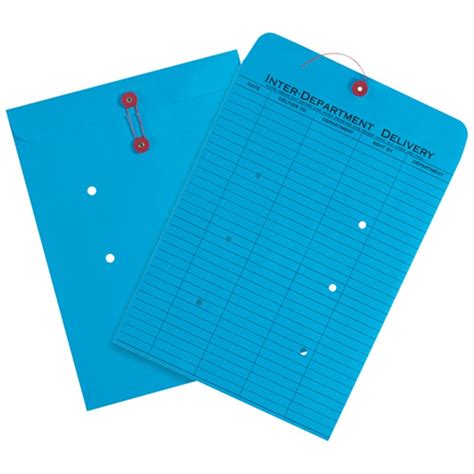10 X 13 Blue Inter Department Envelopes