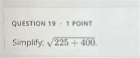 Solved QUESTION POINTSimplify Chegg Com
