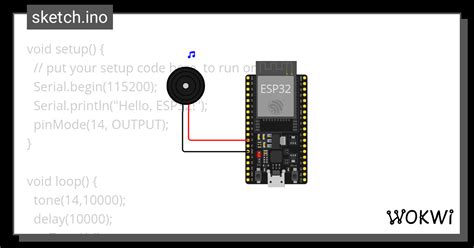 TONE 1 Wokwi ESP32 STM32 Arduino Simulator