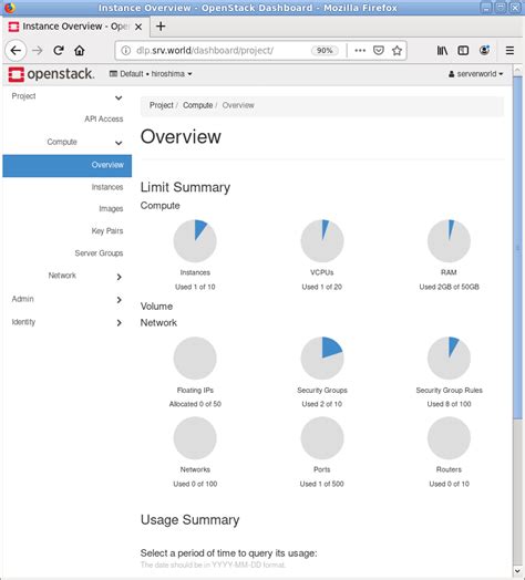 Centos 8 Openstack Victoria Configure Horizon Server World
