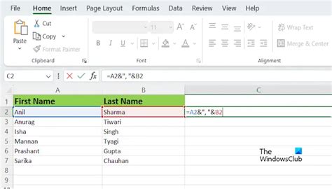 Combine Text From Multiple Cells Into One Cell In Excel