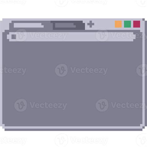 Web Browser Window Ui Pixel Art 48106088 Png