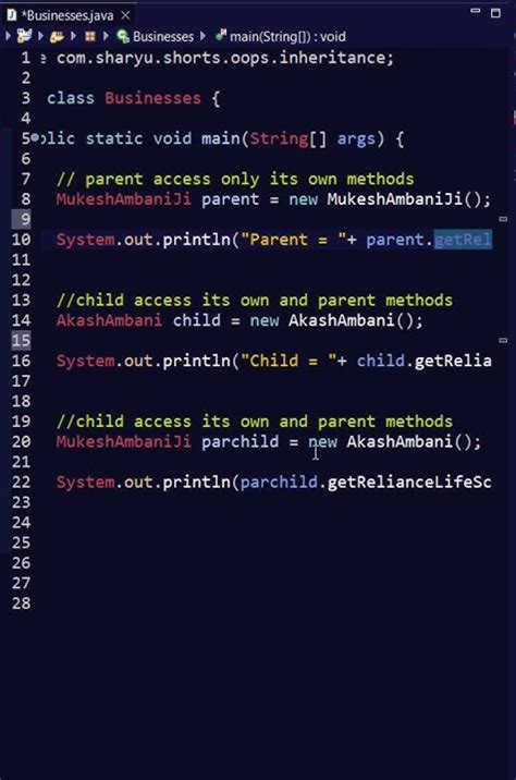 inheritance with extends java javaprogramming javainterviewquestion
