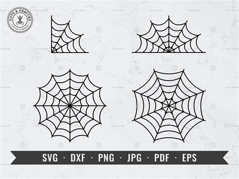 Spider Web Svg Halloween Svg Svg Dxf Png  Pdf Eps Cut