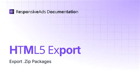 html5 export responsiveads documentation