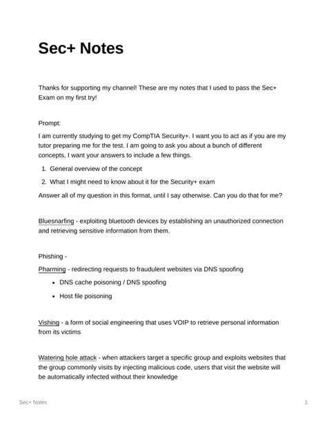 Comptia Security Exam Notes