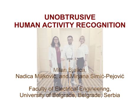 Pdf Unobtrusive Human Activity Recognition