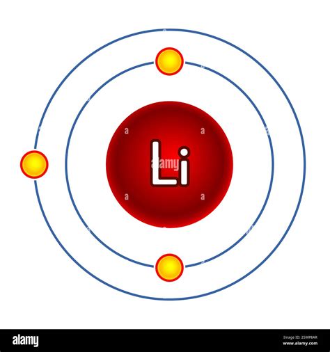 Illustration Of A Lithium Atom Symbol Stock Vector Image And Art Alamy
