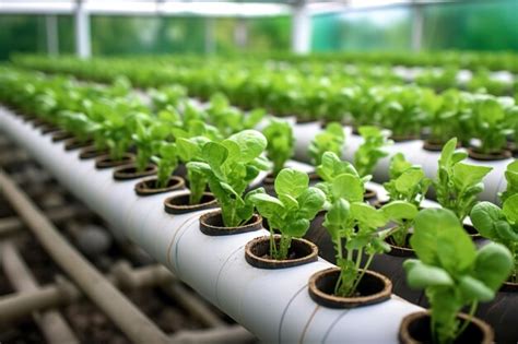 Cultivo de hortaliças em estufa Foto Premium