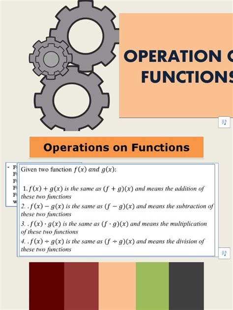 Operations On Functions Combining Composing And Evaluating Functions