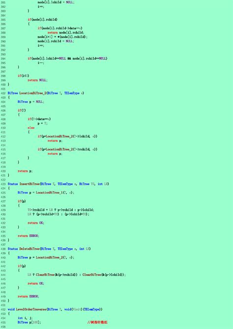 二叉树二叉链表存储 树和二叉树 第 章 数据结构课本源码 严蔚敏吴伟民版 康建伟 博客园