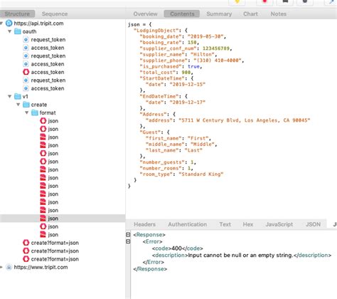 lodgingobject is rejecting reservationobject attributes · issue 233