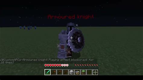 Custom Npcs Script Showcase 5 Armoured Knight Youtube
