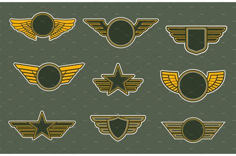 Army Patches With Wings Heraldry MasterBundles