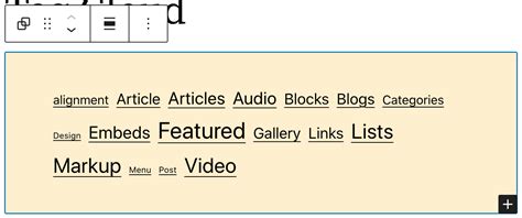 Helphub Tag Cloud Widget Block · Issue 158 · Wordpressdocumentation