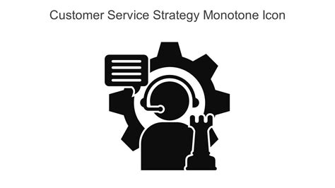 Customer Service Strategy Monotone Icon In Powerpoint Pptx Png And Editable Eps Format PPT