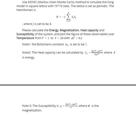 Solved Use MCMC Markov Chain Monte Carlo Method To Chegg
