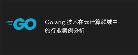 Golang 技术在云计算领域中的行业案例分析 叮当号