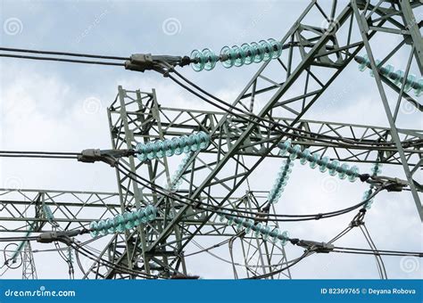 Electricity Distribution Stock Image Image Of Tower 82369765
