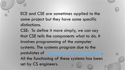 PPT Comparison Between Engineering Branches ECE And CSE PowerPoint Presentation ID