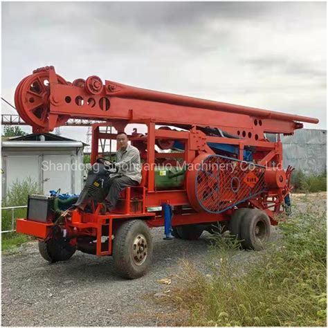 The Chinese Popular Sell Cable Tool Drilling Rig With Automobile Type Cable Tool Drilling Rig