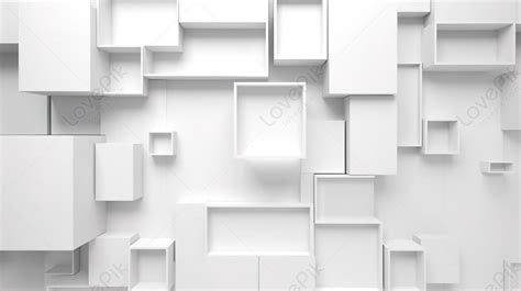 흰색 추상 배경에 대해 3d 렌더링의 사각형 3d 배경 직사각형 배경 추상 배경 이미지 Hd 3d 직사각형 추상 배경