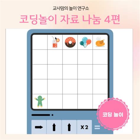 언플러그드 유아 코딩놀이 4차 자료 나눔 네이버 블로그