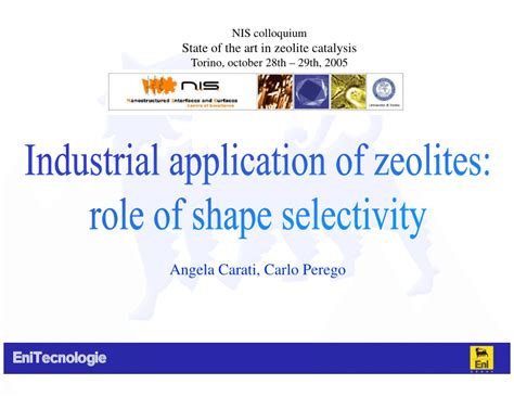 Pdf Industrial Application Of Zeolites Role Of Shape Selectivity