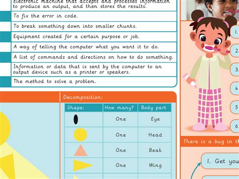 Knowledge Organiser Computing Y1 Algorithms Unplugged Kapow Primary