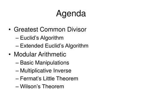 Ppt Csc2110 Discrete Mathematics Tutorial 5 Gcd And Modular Arithmetic Powerpoint Presentation