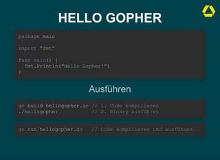 betterCode Go Einstieg in Go Standard Library und Ökosystem PPT