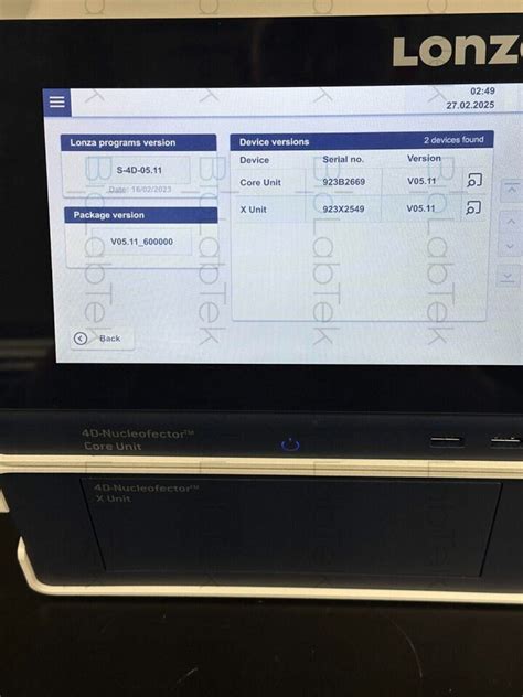 Used Lonza 4d Nucleofector 4d Nucleofector Nucleofection Transfection