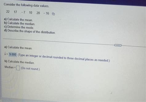 consider the following data values 2217−71028−16 a