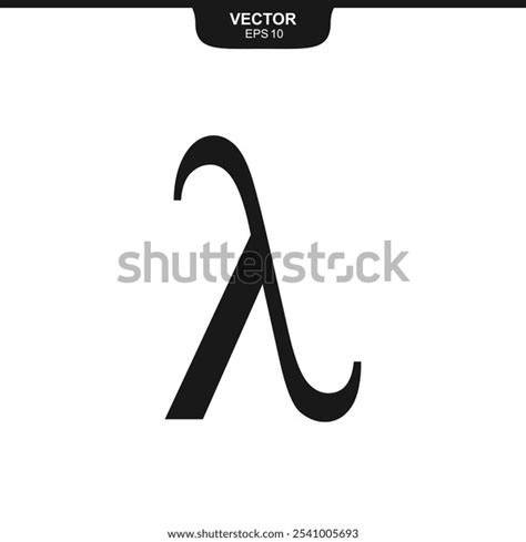 Lambda Lowercase Symbol Third Letter Greek Stock Vector Royalty Free 2541005693 Shutterstock