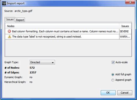Import Gephi Documentation