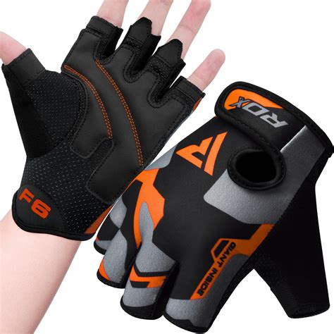 Rdx Fingerless Weight Lifting Gloves Gym Workout Gloves For Men