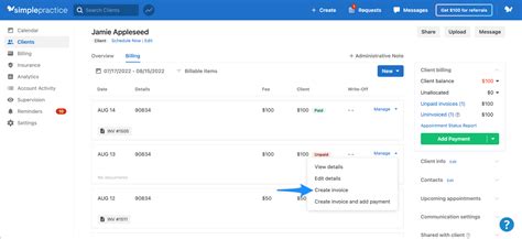 Creating Invoices SimplePractice Support