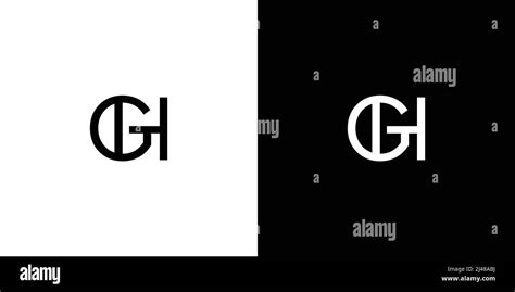 Simple And Modern Letter Gh Initials Logo Design Stock Vector Image And Art Alamy
