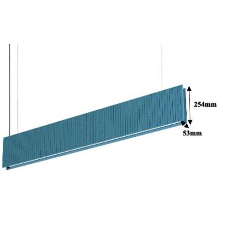 Acoustic Linear Lamp With Prismatic Diffuser Hk