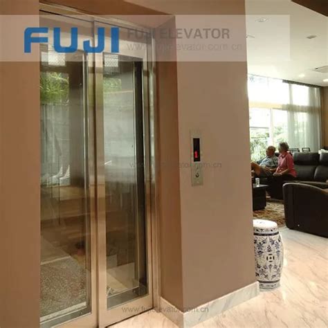 Shaft Residential Elevators Hydraulic Customized Home Villa Lift