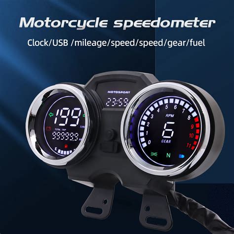 Tablero Digital Universal Lcd Para Motocicleta Od Metro Veloc Metro